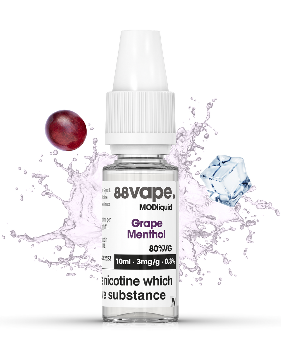 Grape Menthol 3mg 80VG Vape Juice | 88Vape – Vaping Direct