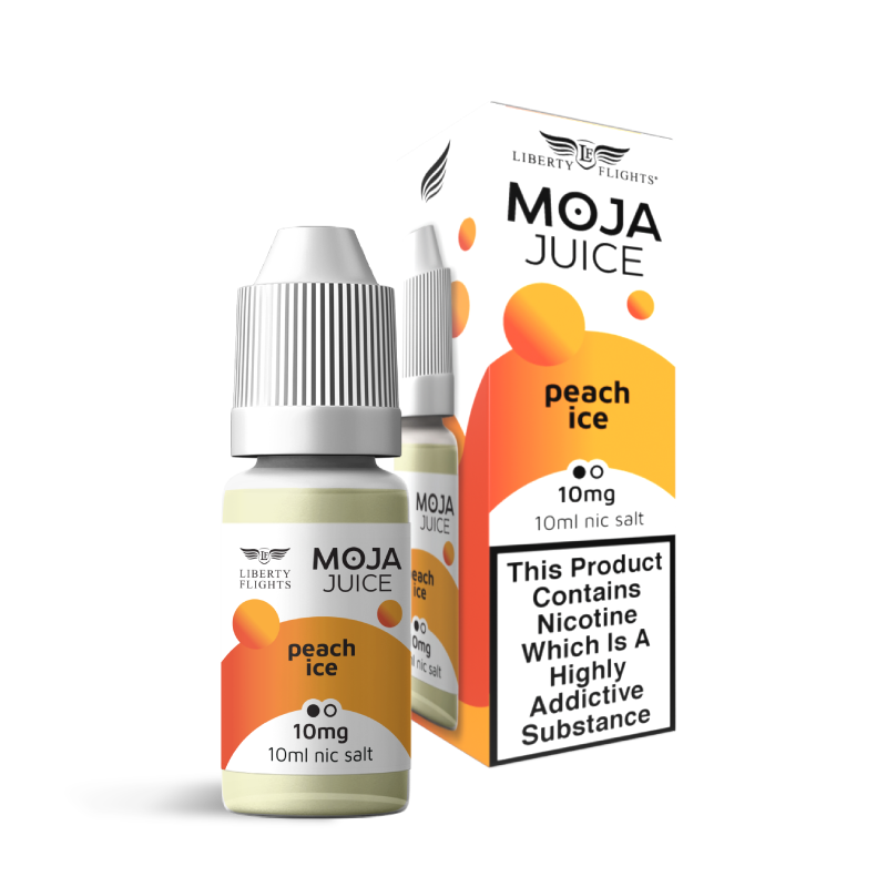 Peach Ice MOJA Juice Nic Salt – Vaping Direct