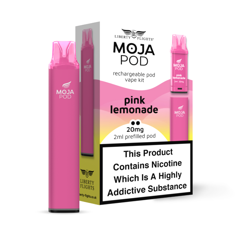 MOJA Pod Vape Kit - Pink Lemonade – Vaping Direct