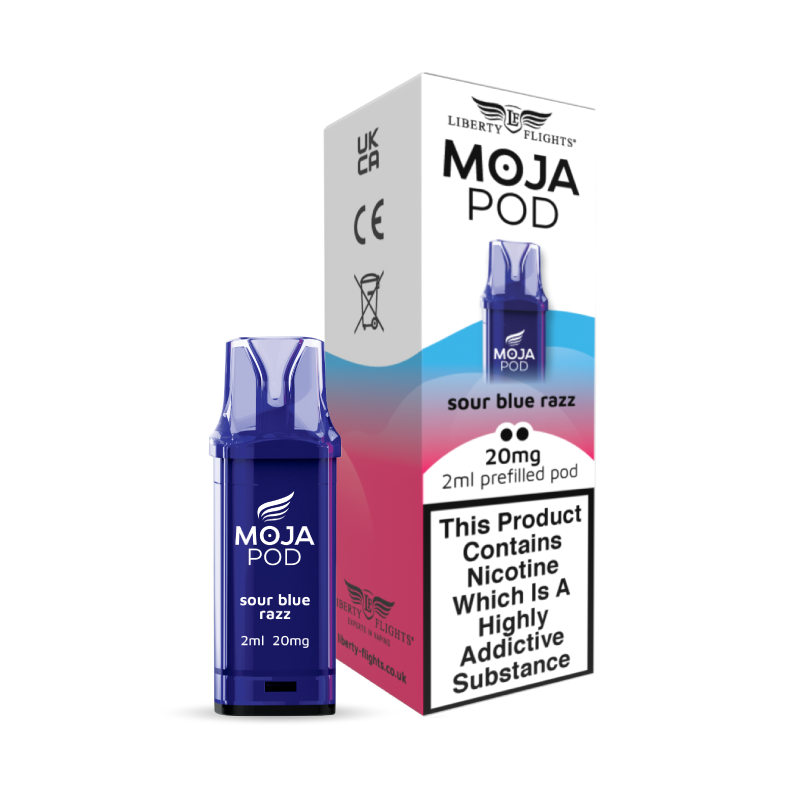 MOJA POD Refill - Sour Blue Razz – Vaping Direct