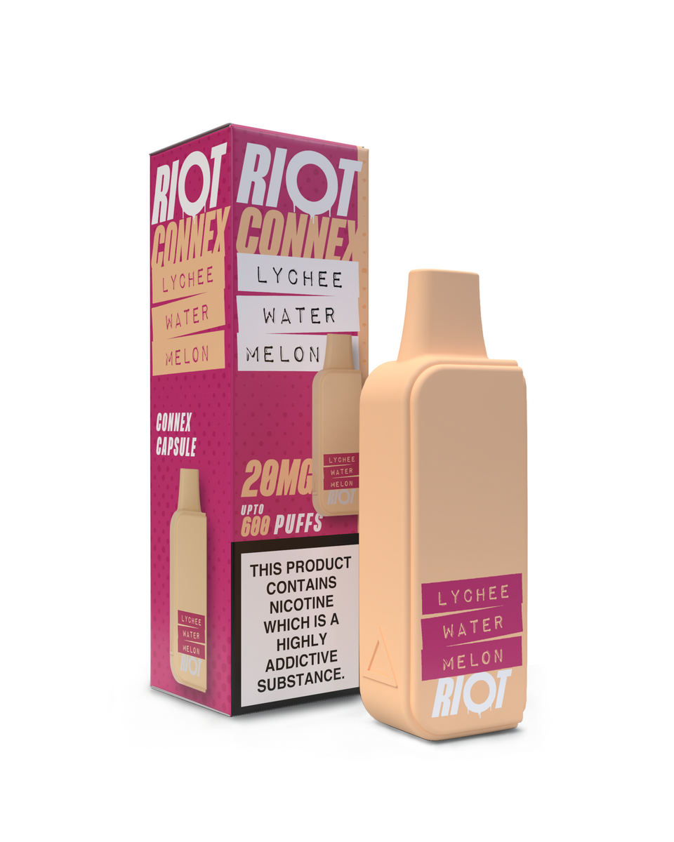 Lychee Watermelon Riot Connex Replacement Pod | 4 for £10 – Vaping Direct