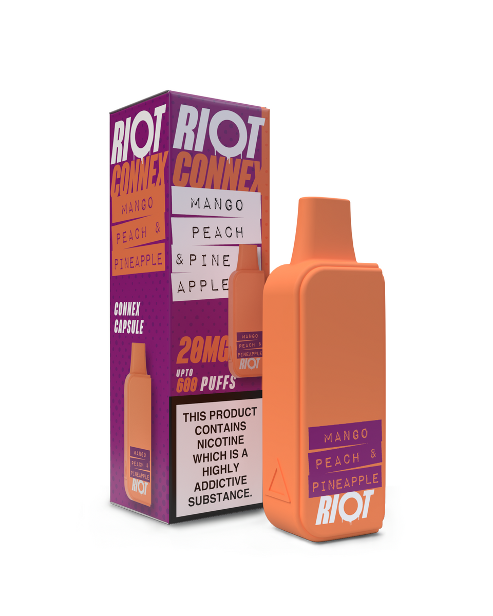 Mango Peach & Pineapple Riot Connex Replacement Pod – Vaping Direct