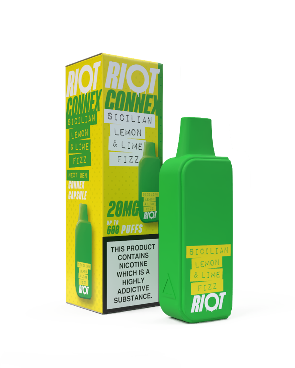 Sicilian Lemon & Lime Fizz Riot Connex Pod – Vaping Direct