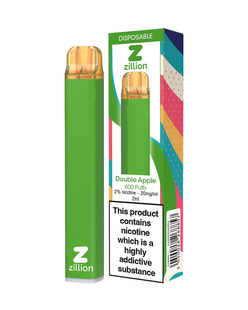 Double Apple Zillion Disposable Vape Pen – Vaping Direct